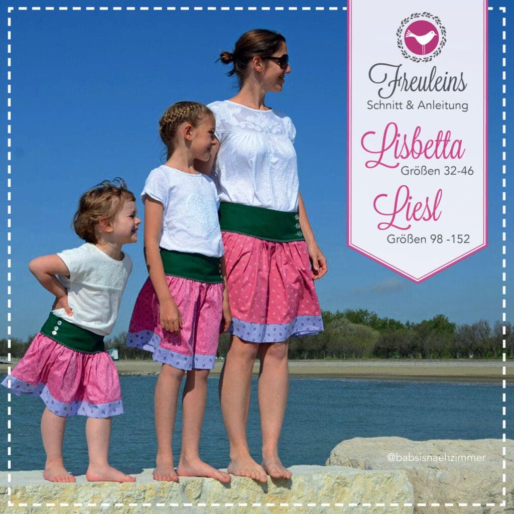 Trachtenrock Doppelpack Liesl und Lisbetta 2023 - Schnittmuster und ...