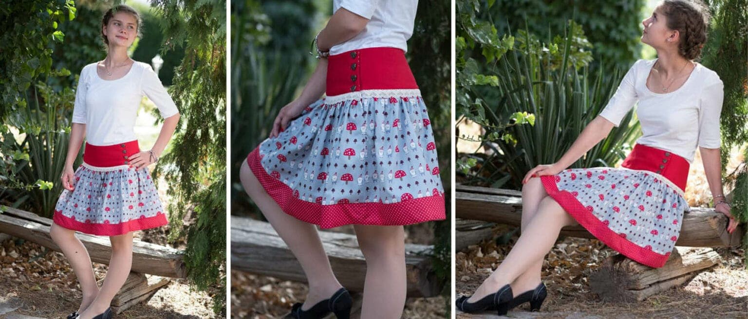 Schnittmuster Trachtenrock Lisbetta ️ Freuleins